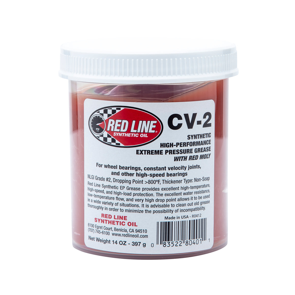 RedLine: CV-2 Grease with Moly - 14oz Jar – R/A Hoerr